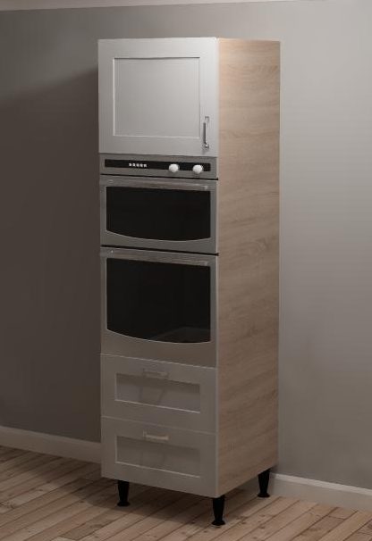 Assembled Tall Oven Housing Cambrian Oak — fearons.ie